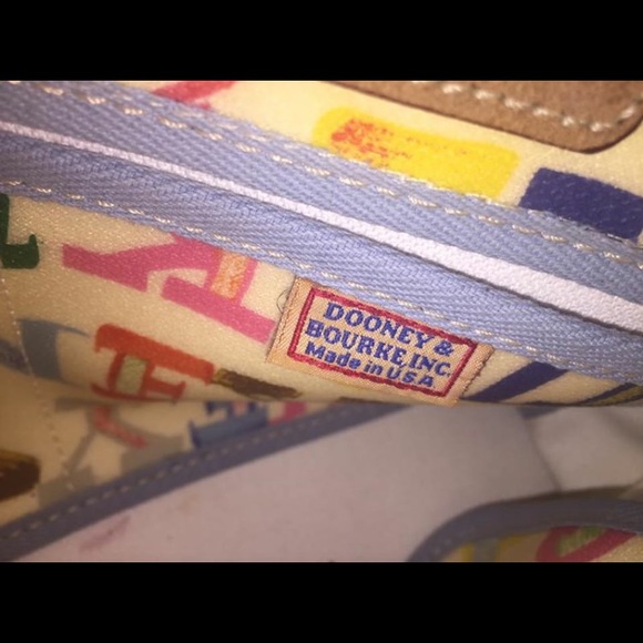 Dooney & Bourke | Bags | Dooney Bourke White Multicolor Doodle Tote | Poshmark